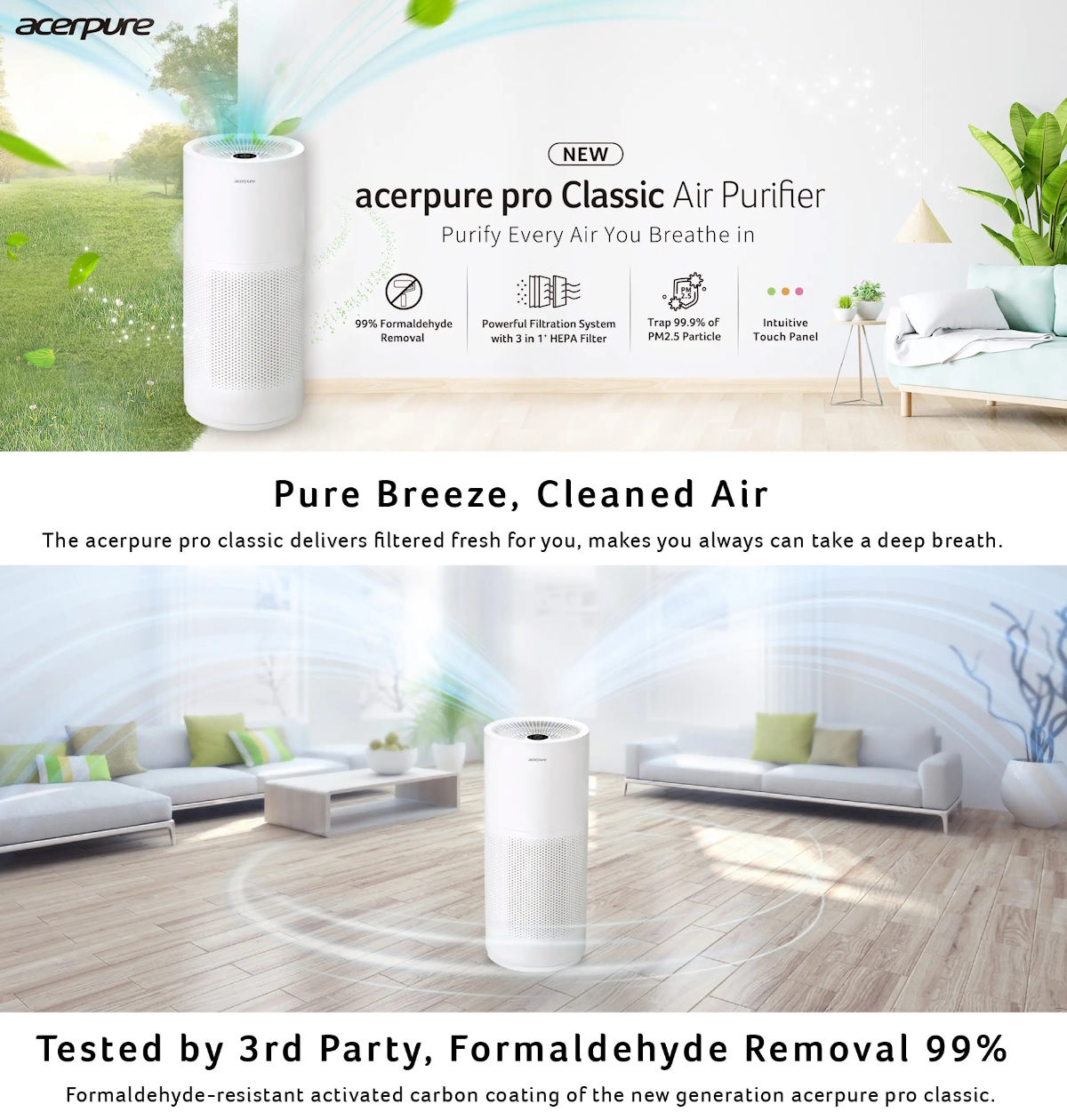 [Free Humidifier]Acerpure Pro P2 Classic Air Purifier | Purify room ...