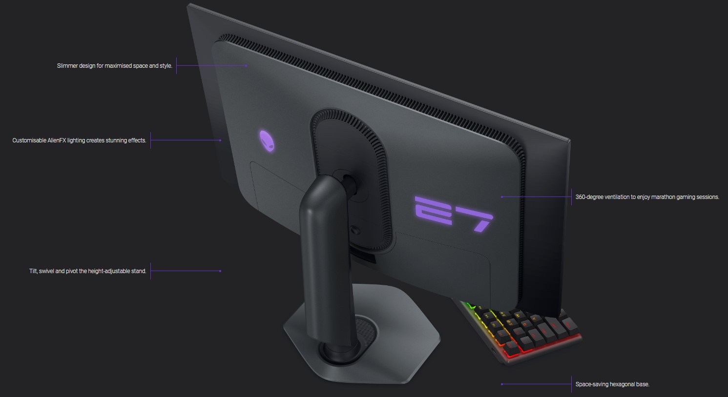 [SAME DAY DELIVERY] ALIENWARE 27 360HZ QD-OLED GAMING MONITOR ...