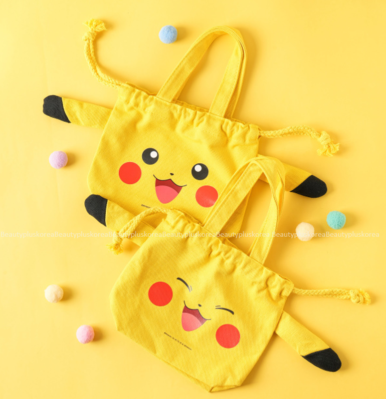 [DAISO] Pokemon Pikachu Handle Pouch (Normal / Smile) | Shopee Singapore