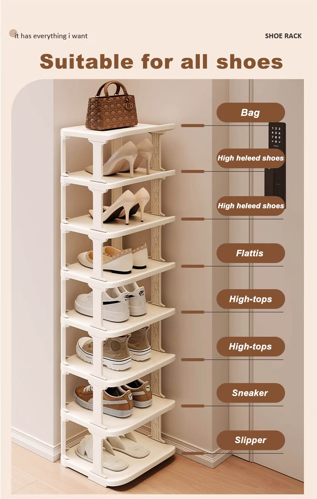 SG Stock Multi-Layer Shoe Rack Plastic Simple Shoe Racks Space Saving ...
