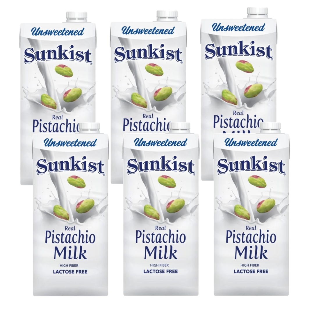 Sunkist Unsweetened Pistachio Milk 946ml x 6 Pkts | Shopee Singapore