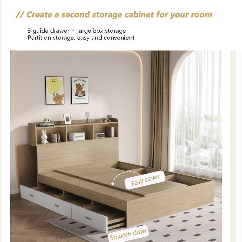 **Bundle DEAL** LUNA Storage Bed Frame with Headboard + LUANNA PRO ...