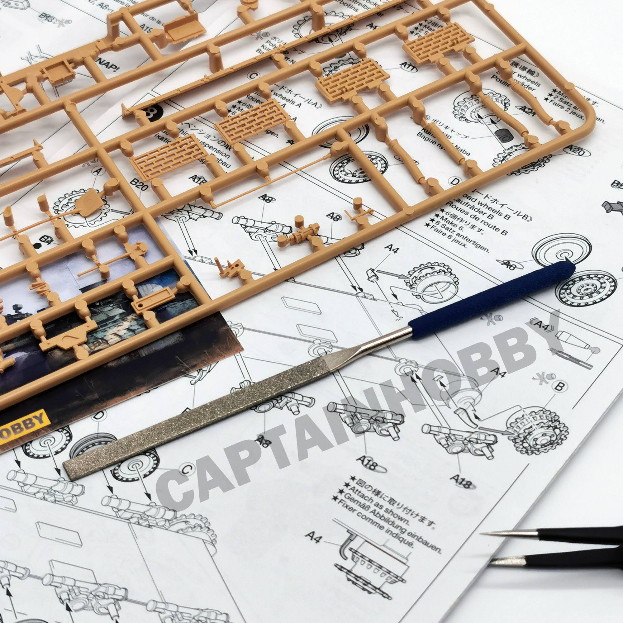 Premium Hobby Tools Set 5 Pcs incl Side Cutter Hobby Nipper Design ...