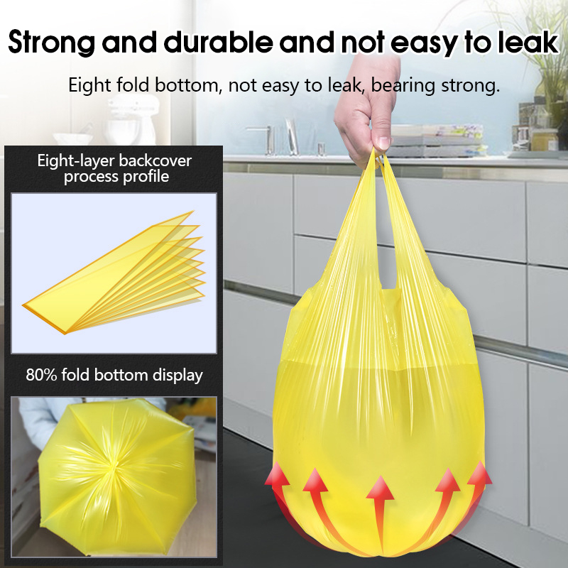 【HM】SG STOCK 200PCS 45*59cm Rubbish Bag Handle Breakpoint Thickened ...