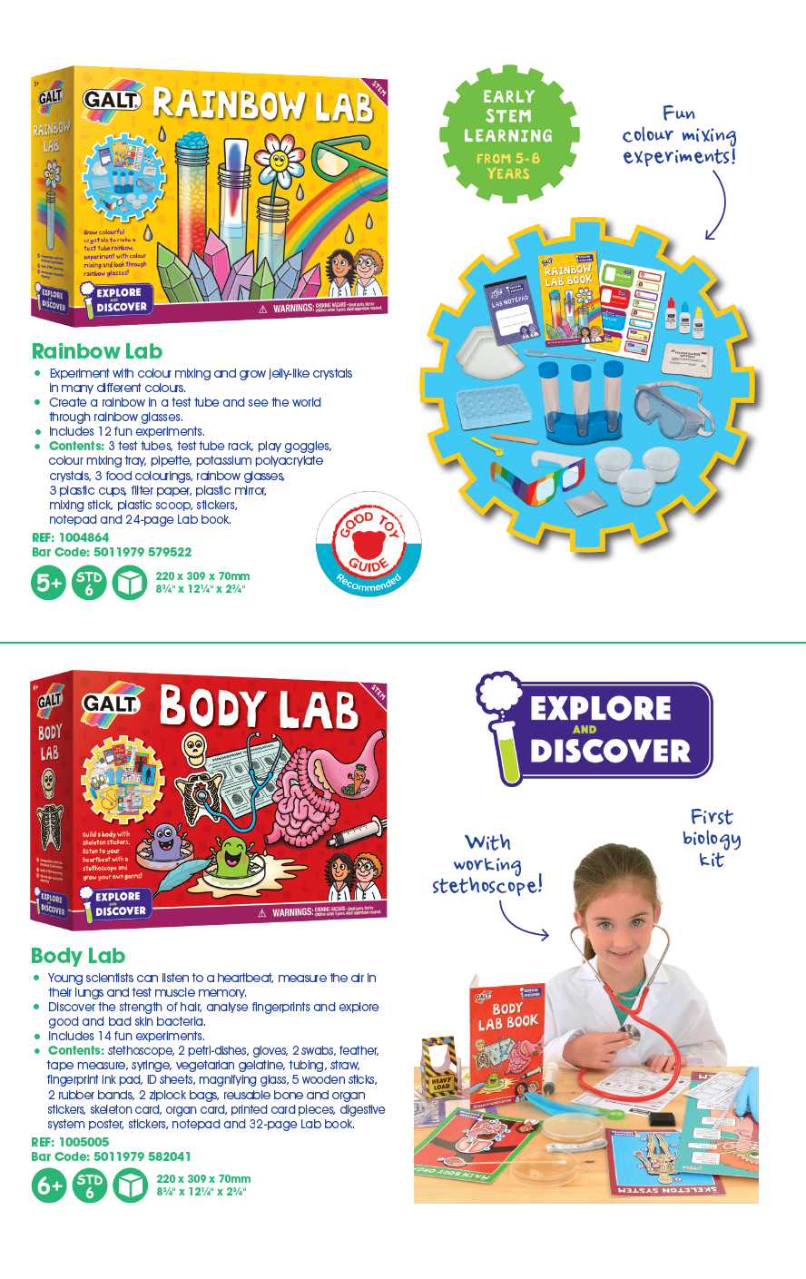 Infantino | Galt Explore And Discover Lab Kits (Science Lab / Glow Lab ...