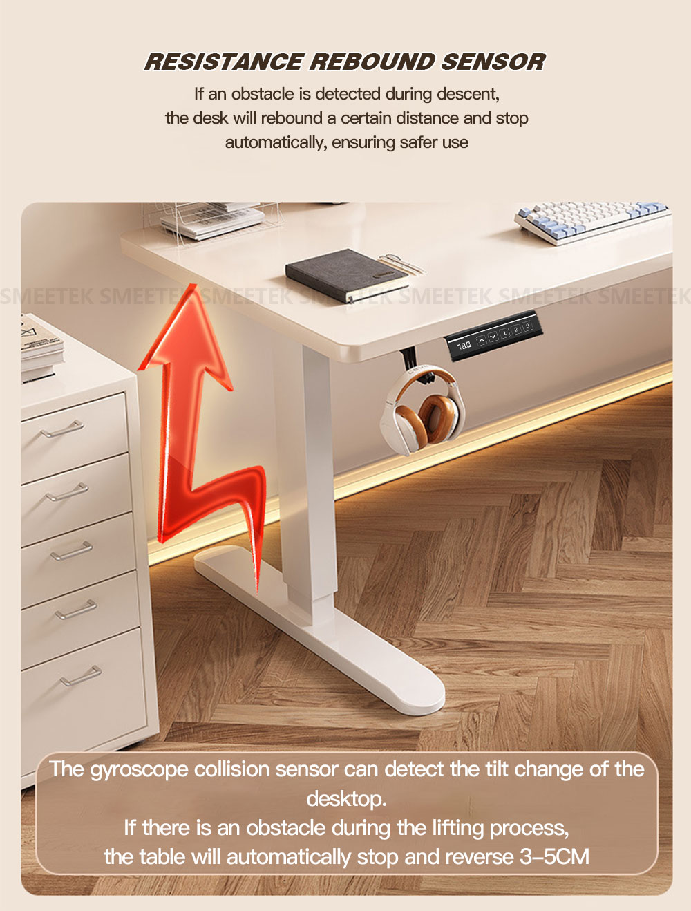 Electric table home standing desk electric height adjustable table leg ...