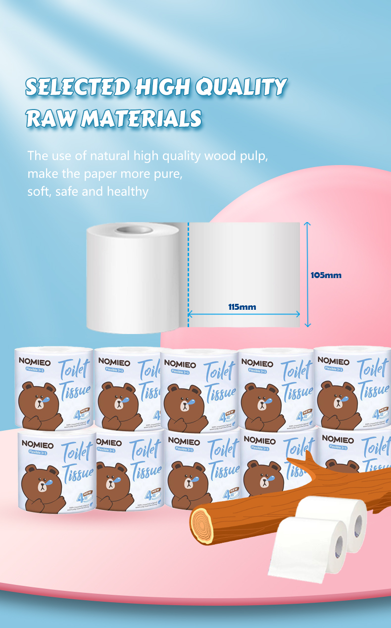 [NEW] NOMIEO Toilet Roll 4PLY Toilet paper/Soft Facial Tissue 3PLY ...