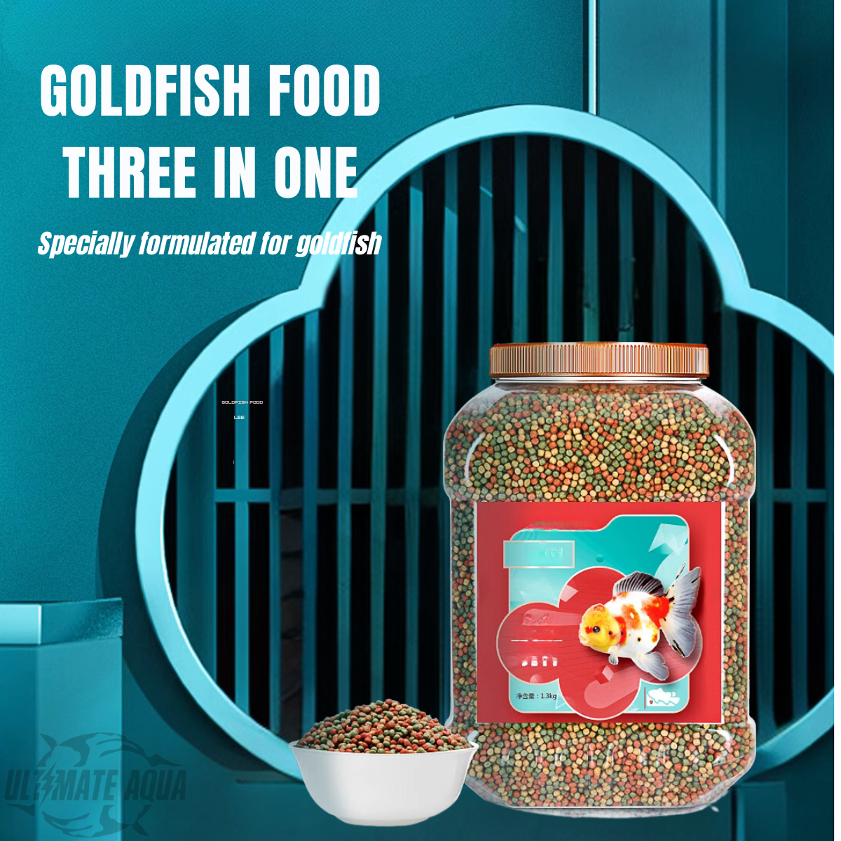 YEE Fish Food Small Granule Floating Koi Goldfish Food | Color ...