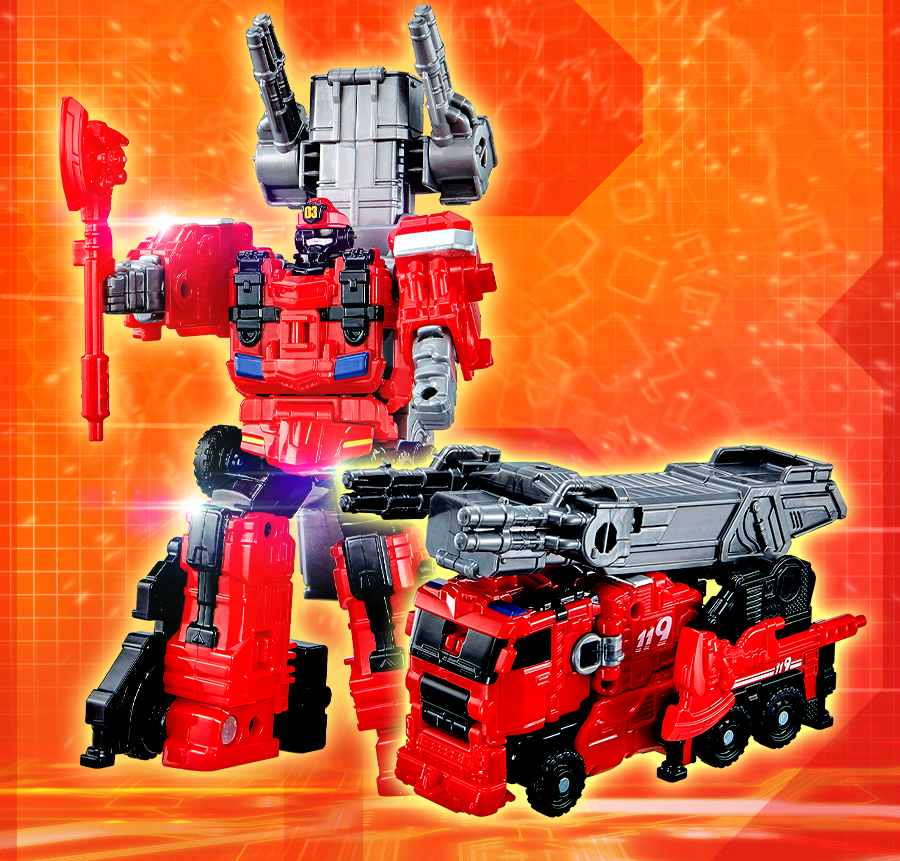 Tobot Rescue Mini Boom Transforming Robot and Fire Truck | Shopee Singapore