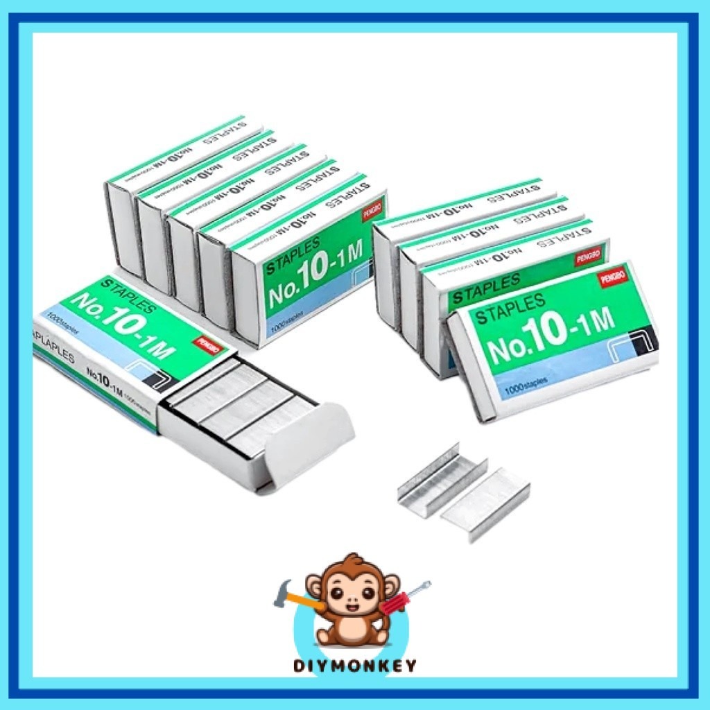 (DIYMONKEY) NO 10-1M Staple Pins Bullet Stapler Bullet (20 Small Boxes ...