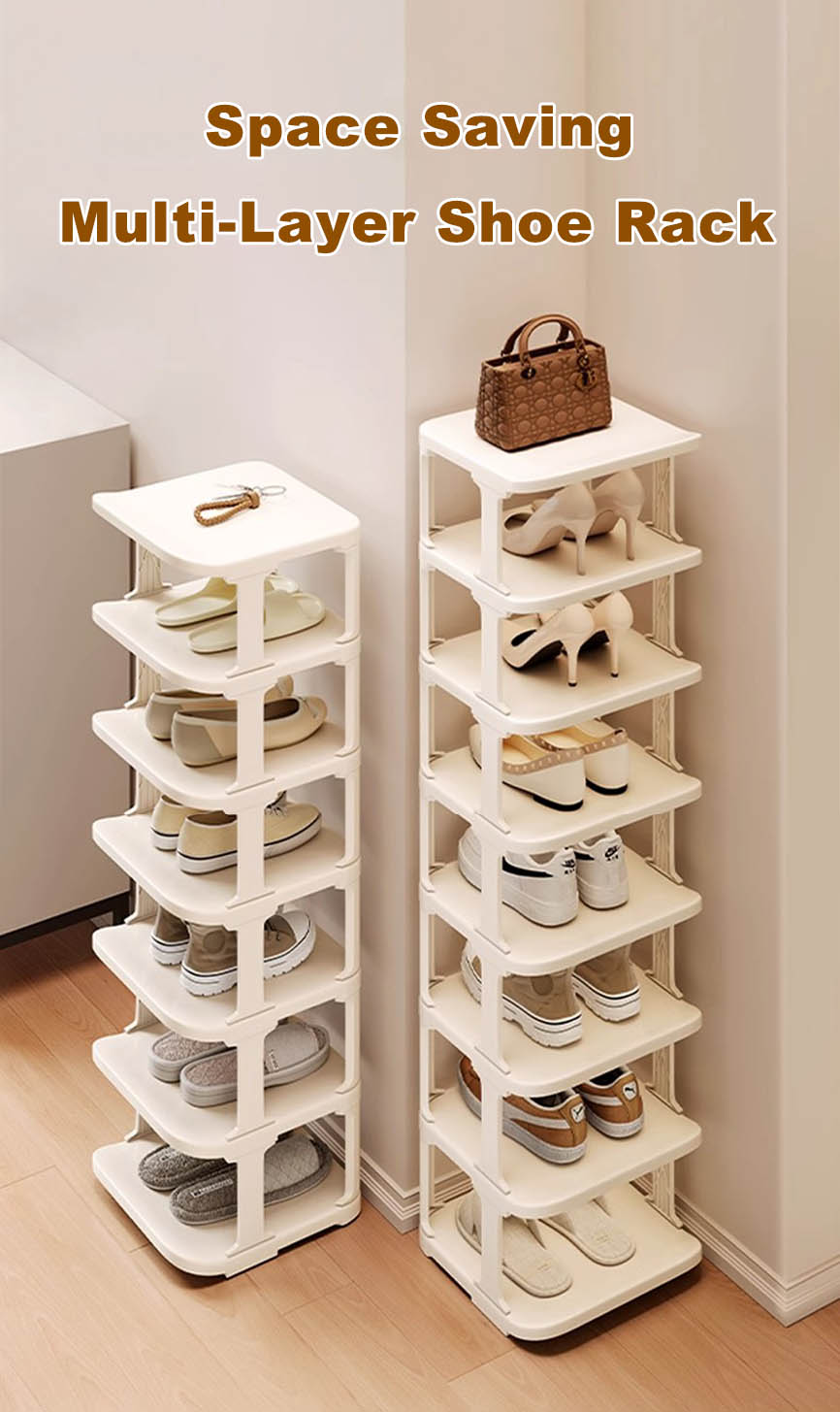 SG Stock Multi-Layer Shoe Rack Plastic Simple Shoe Racks Space Saving ...