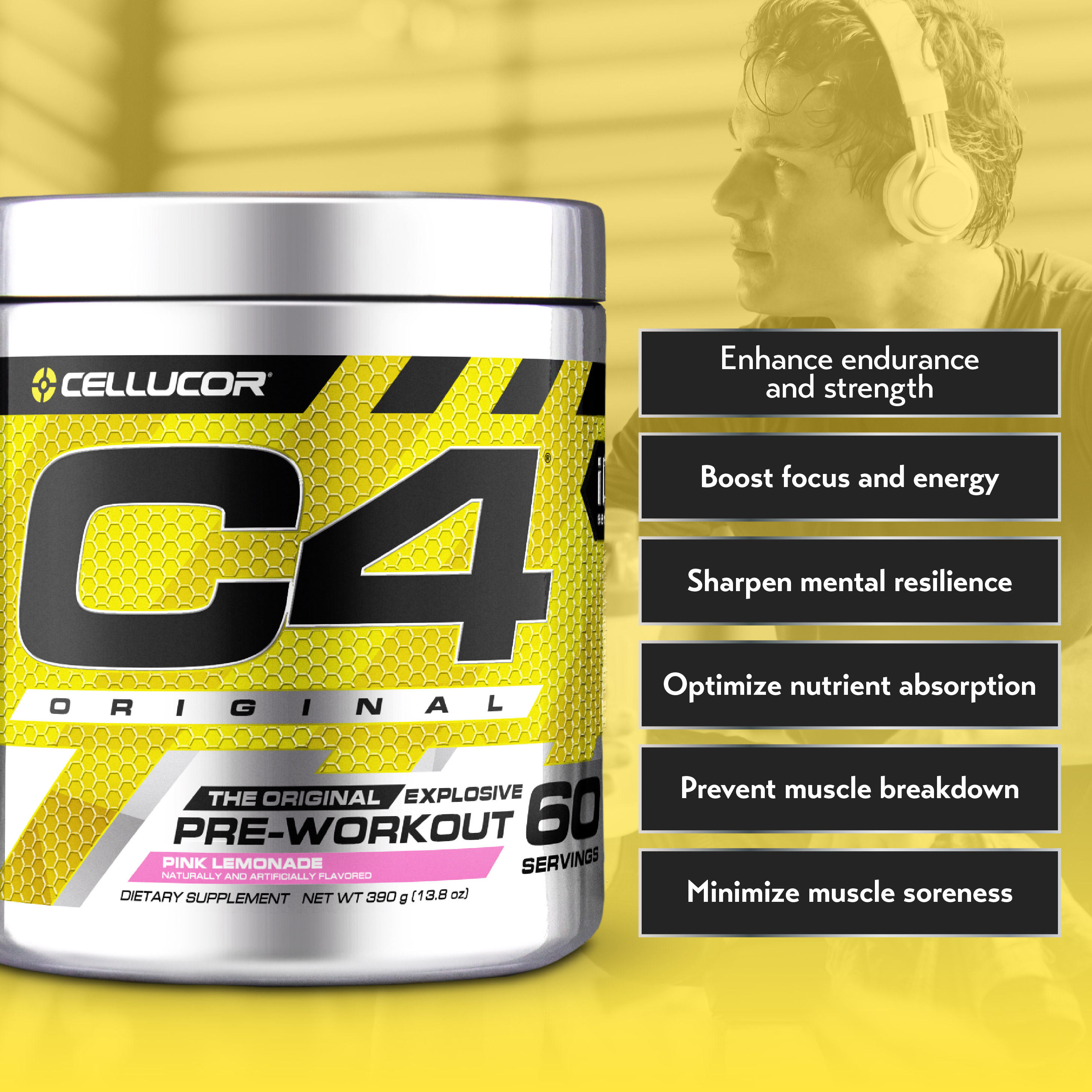 (Bundle of 2 with Free Shaker) Cellucor C4 Original Pre-workout (30 ...