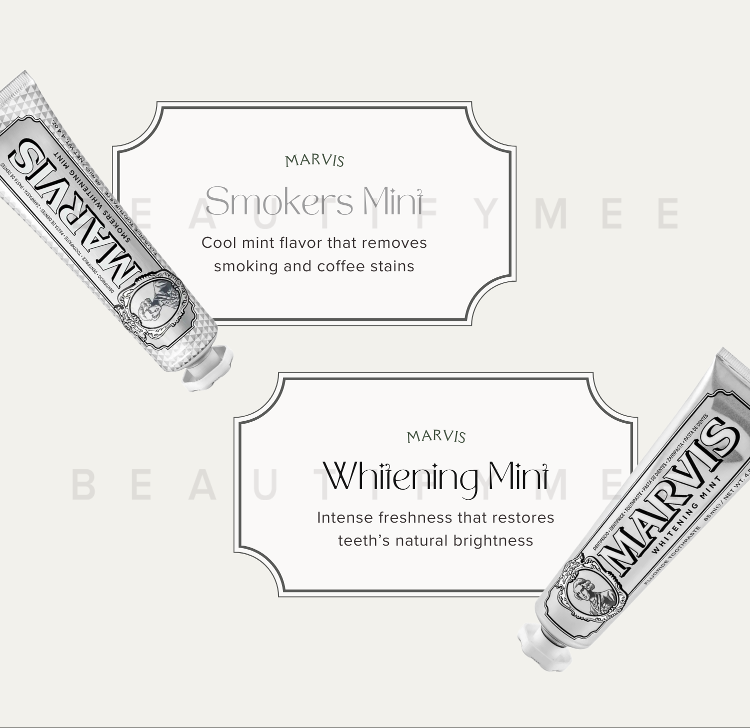 Marvis Toothpaste Collection (Blossom Tea, Classic Strong Mint, Creamy ...