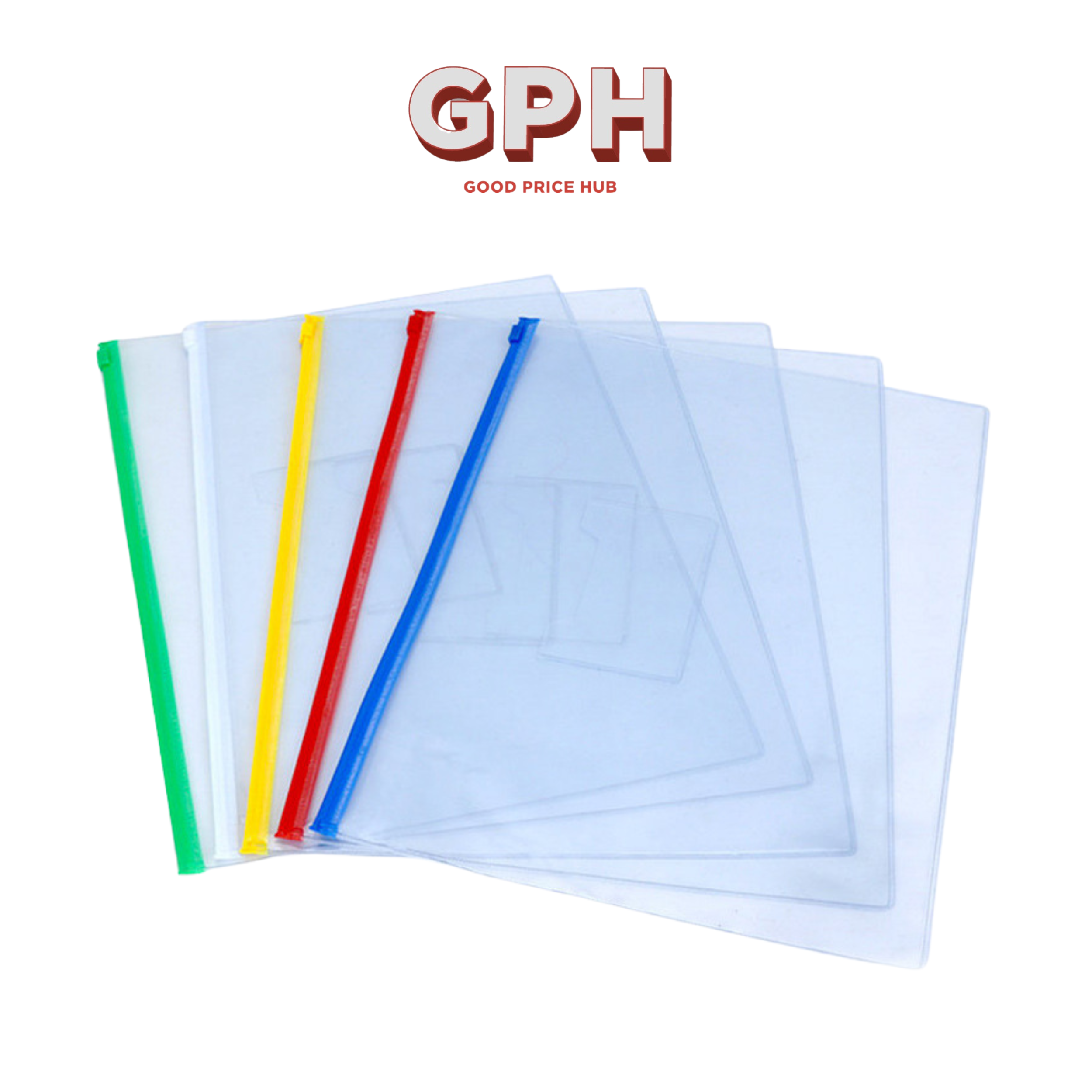 A4 Size Transparent Zipper File Bags / Waterproof Pouch File Bags ...