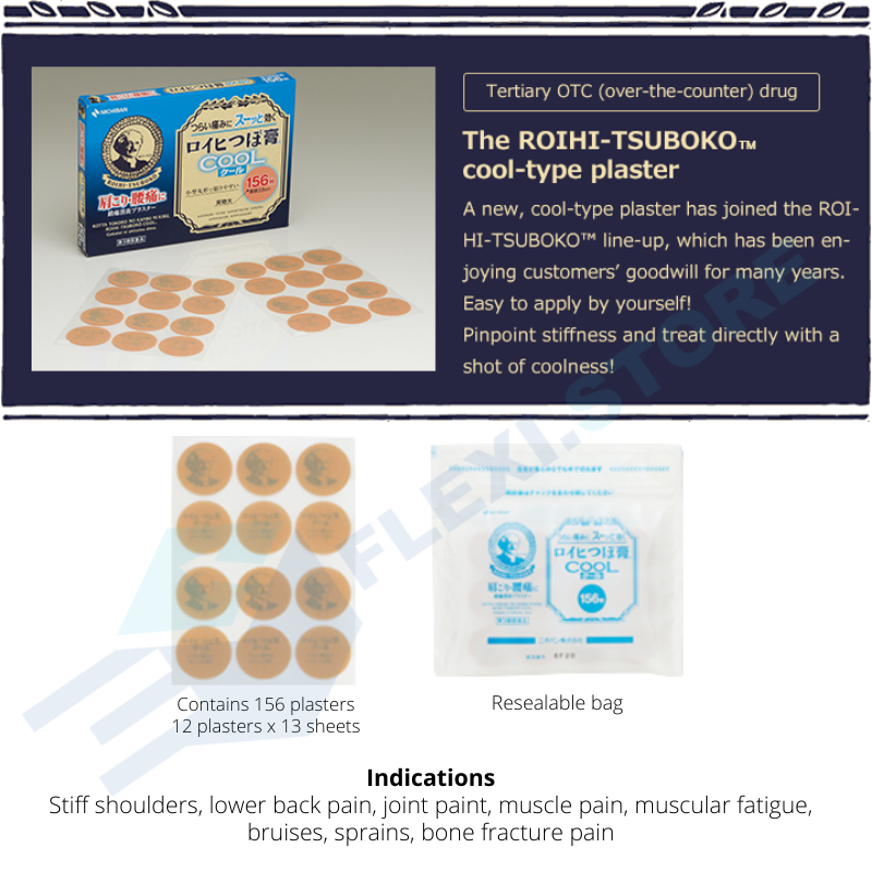 NICHIBAN Roihi Tsuboko Pain Relief Patches - Import from Japan HOT ...