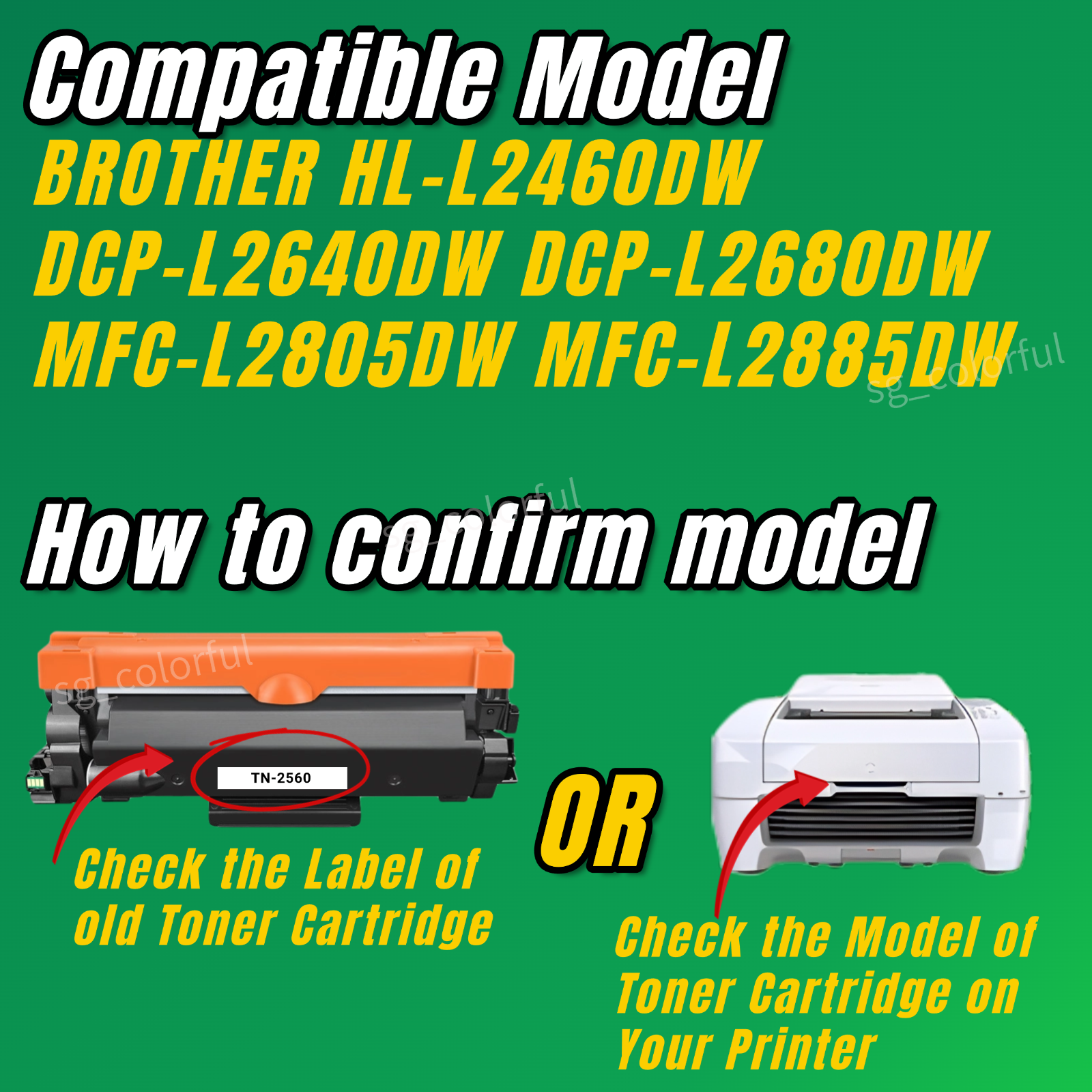 TN2560XL TN-2560Xl 2560Xl Compatible Brother Toner cartridge HL-L2460DW ...