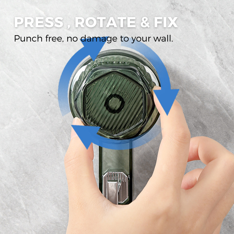 Strong Suction Cup Hook Heavy Duty Punch Free Rotating Vacuum Wall ...