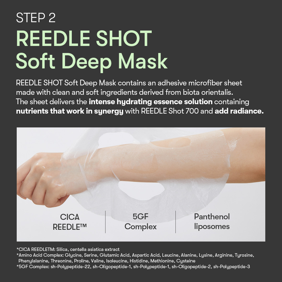 [VT] Reedle Shot 100 2Step Mask (50/ 100 / 300 / 700) Skin Condition ...