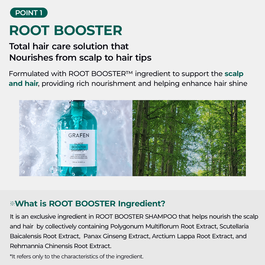 [GRAFEN] Root booster Shampoo 500ml x3 + [Free Gift] Miniature root ...