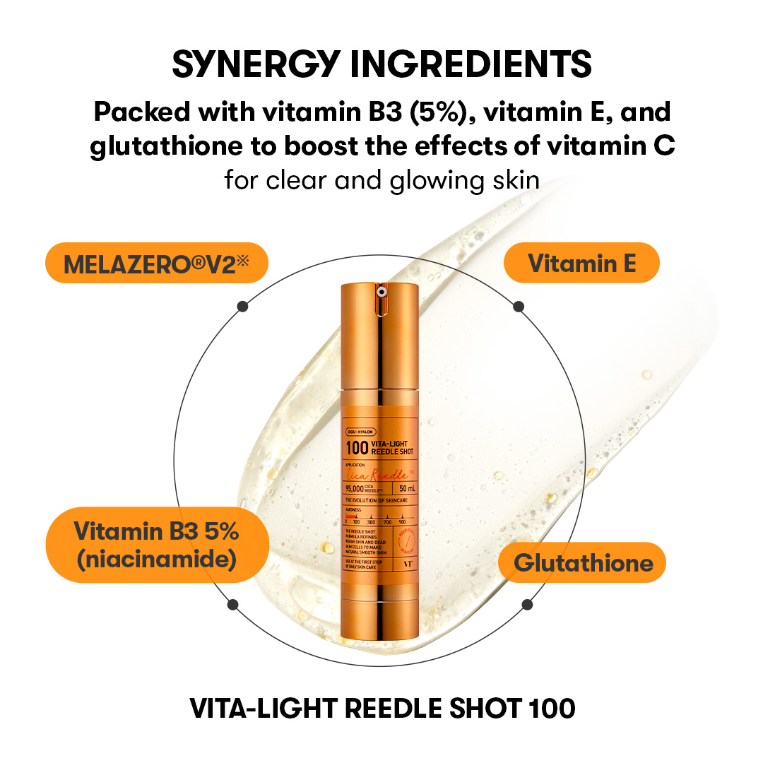 [VT] VITA-LIGHT REEDLE SHOT 100 50ml Brightening, UK Vitamin C Serum ...
