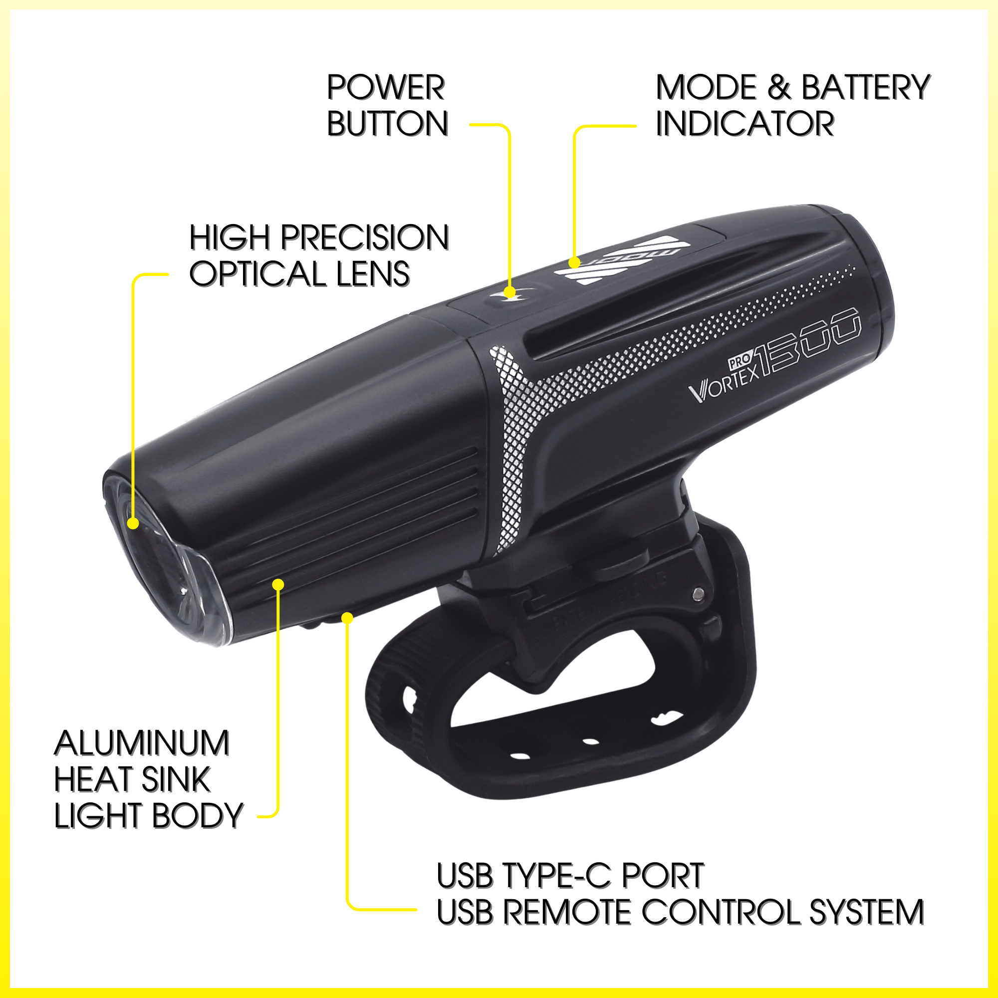 Moon Meteor Vortex Pro 1300 Lumens Bicycle Light | Shopee Singapore