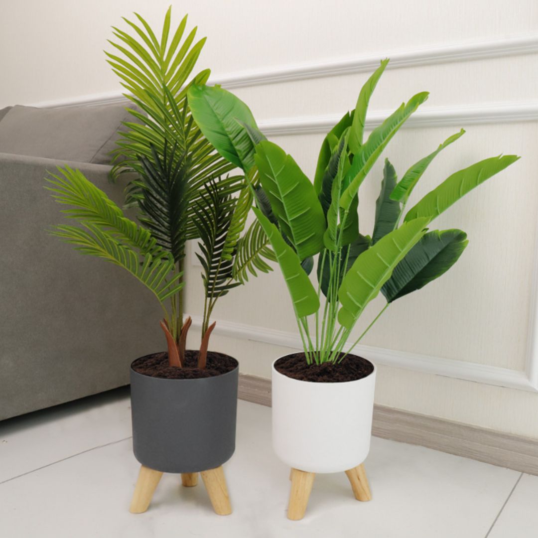 Elevated Plastic Self-Watering Flower Pot | Self Watering | Breathable ...