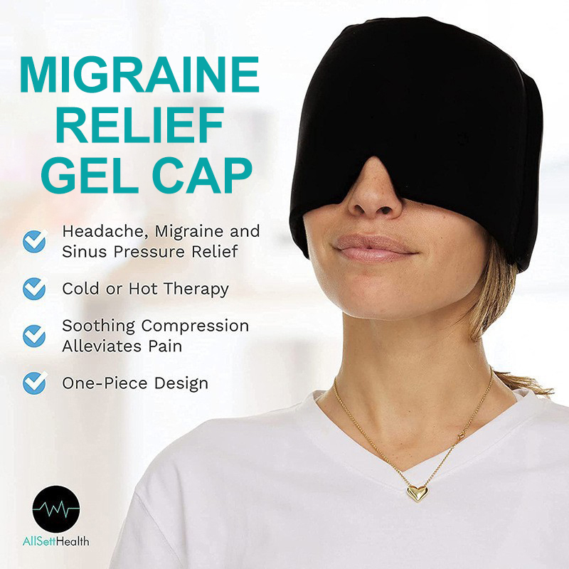 【SG】NEW Double Layer Migraine Relief Gel Cap/Headache Relief Hat/Stress ...