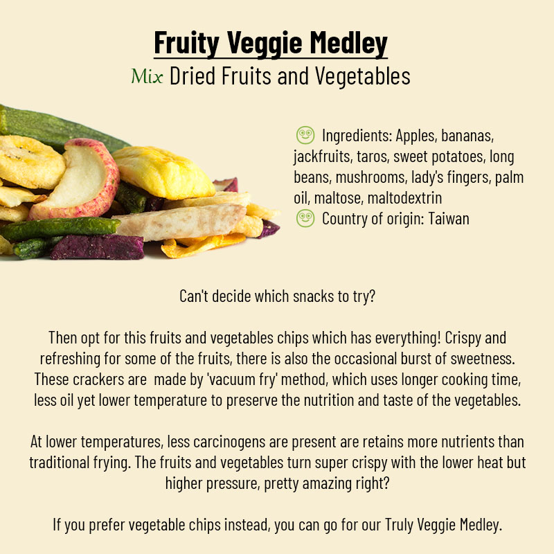 SnackFirst Fruity Veggie Medley (Healthy Vacuum Fried method with these ...