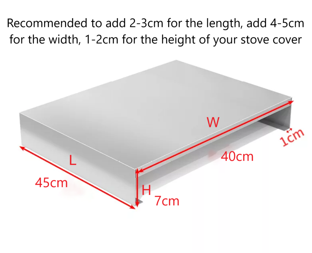 MULTI FUNCTIONAL STAINLESS STEEL KITCHEN COUNTER TOP COVER STOVE COVER ...