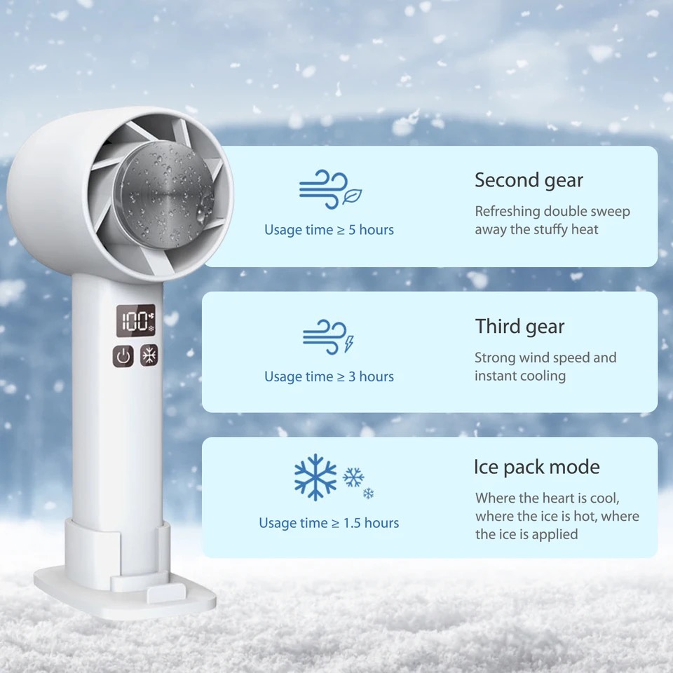 [⭐SG Seller]Portable Air Cooler Fan Handheld Turbo Fan Strong Wind USB ...