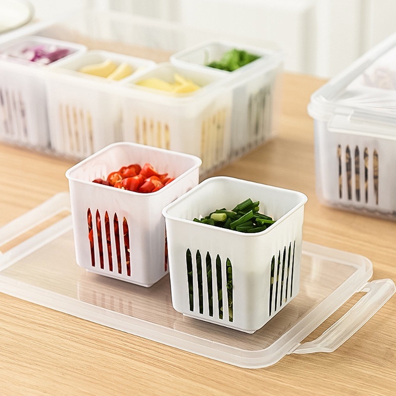 Chopped Onion Garlic Storage Box Garnish Container For Chili Vegetables ...