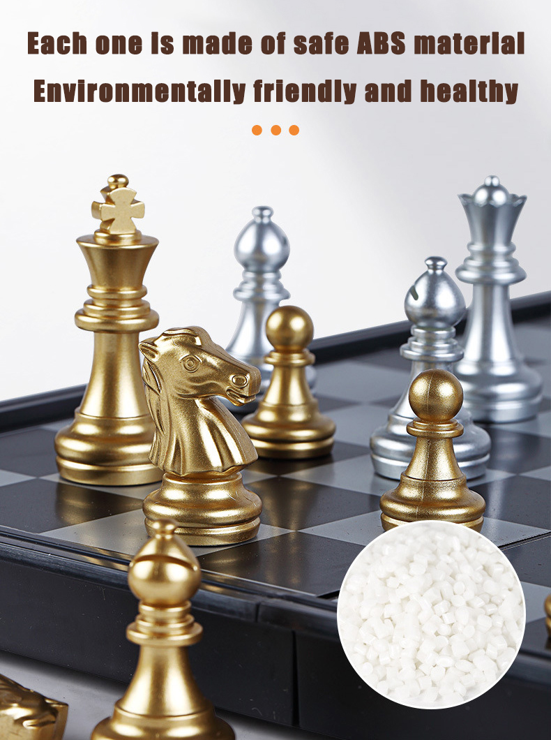 【READY STOCK】Magnetic Chess Set Foldable Chess Board International ...