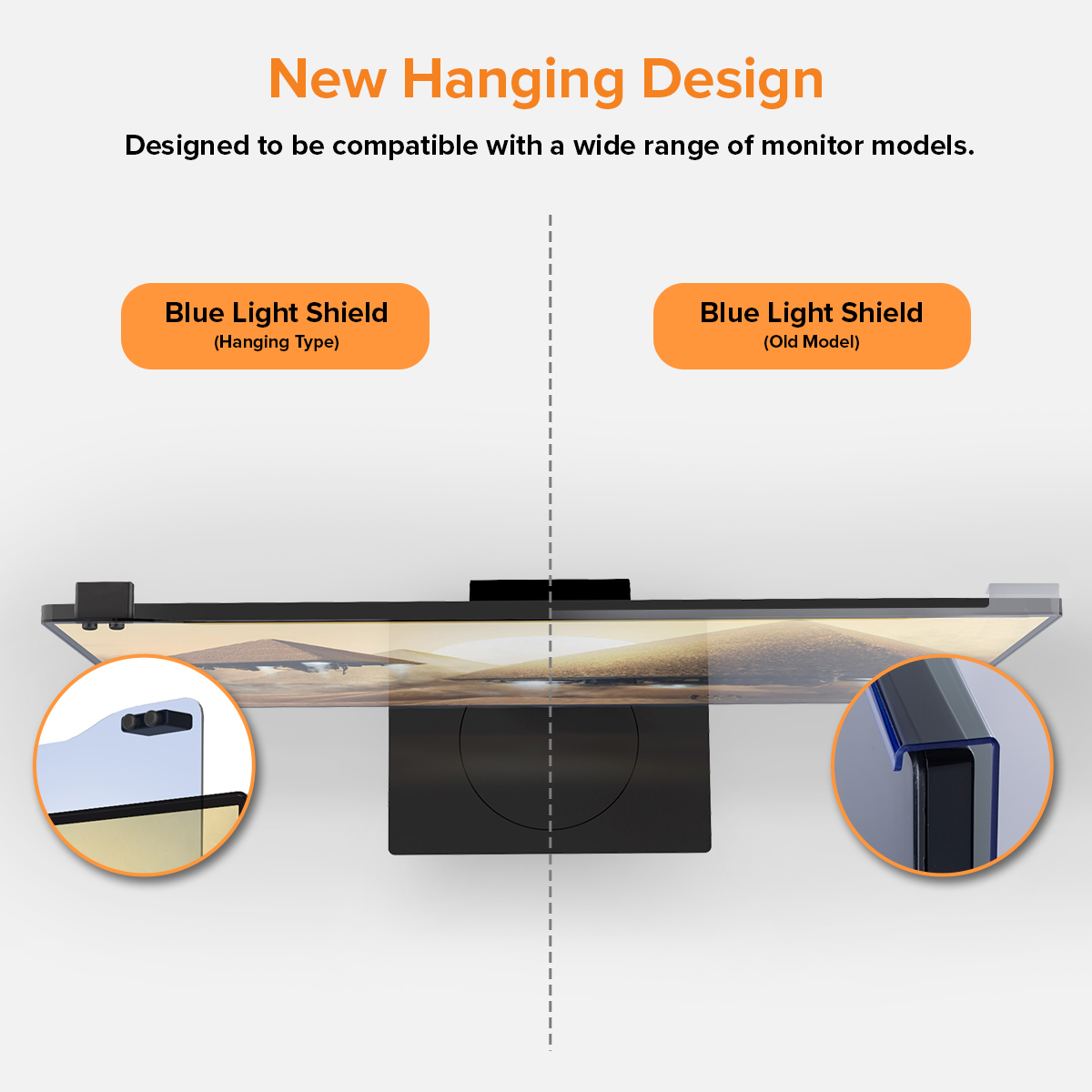 Tecgear Blue Light Shield Filter Anti Blue Light Screen Filter, Eyes ...