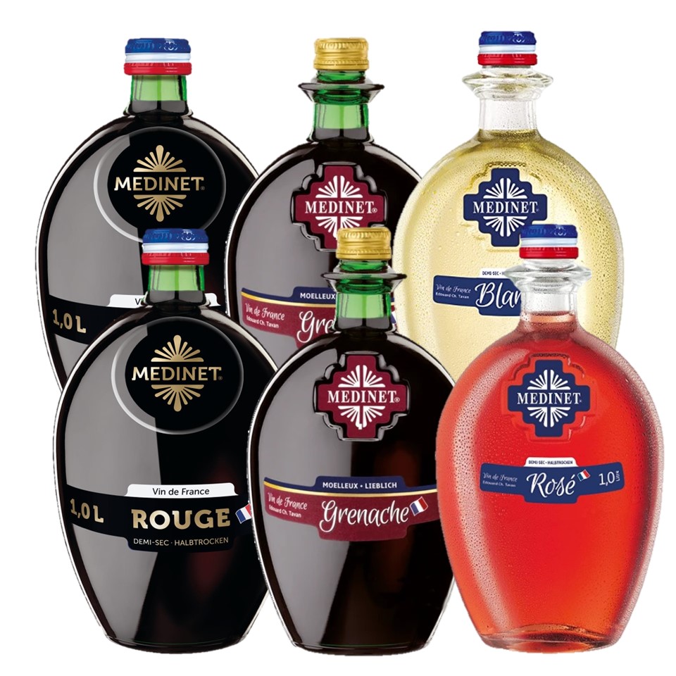 SHOP 24 Medinet (2 x Rouge)(2 Grenache)(1 Blanc)(1 Rose) Quality wines ...