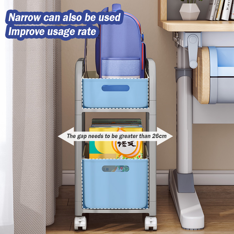 Multi-functional storage rack Wheeled high capacity table organizer ...