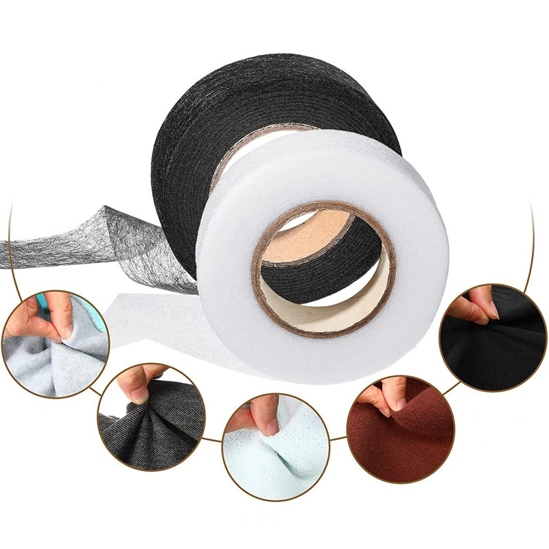 SG in Stock 64M Cloth Tape Fabric Tape Iron on Hemming Tape Adhesive Hem Tape Sewing Accessories ...