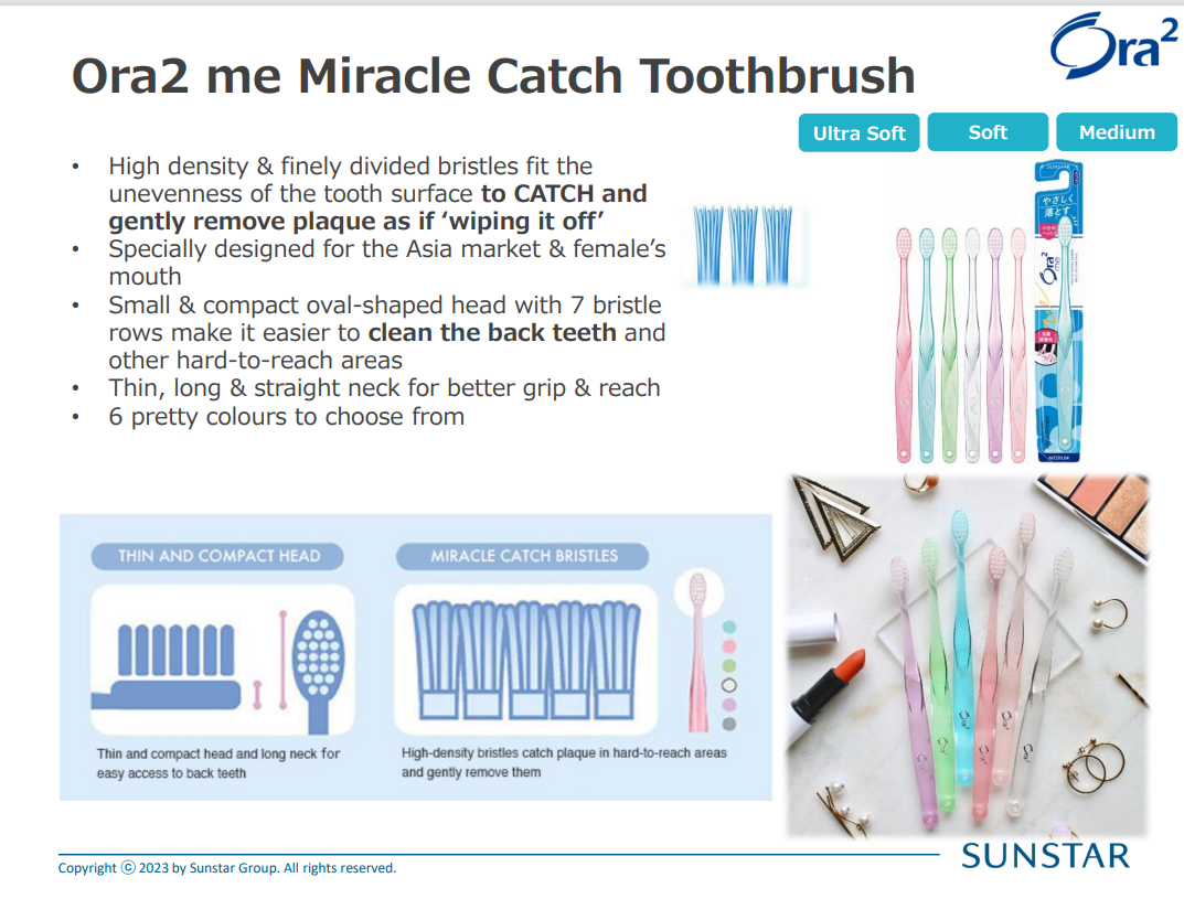 [Bundle of 2] Ora2 ME Miracle Catch Toothbrush [Aurigamart Authorized ...