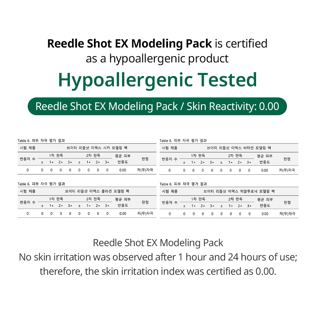 [VT] Reedle Shot EX Modeling Pack(CICA/Collagen/Vitamin/Hyaluronic) 25g ...