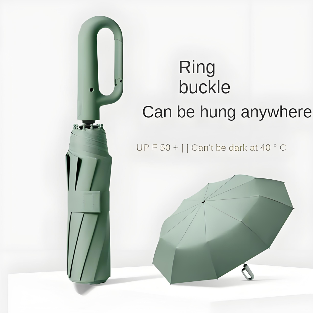 Portable Umbrellas 107CM Automatic Folding Umbrellas Buckle Handle ...