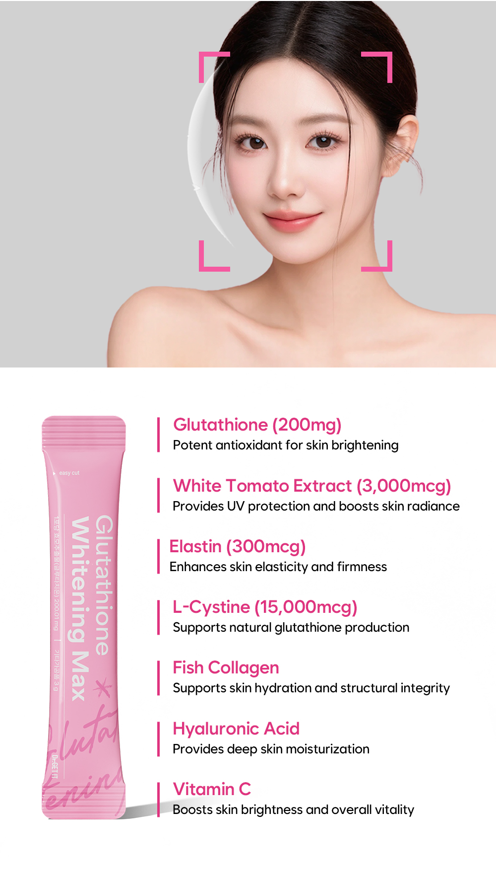 Dr. GET IT Glutathione Whitening Max for Glowing Skin, Tone-Up ...