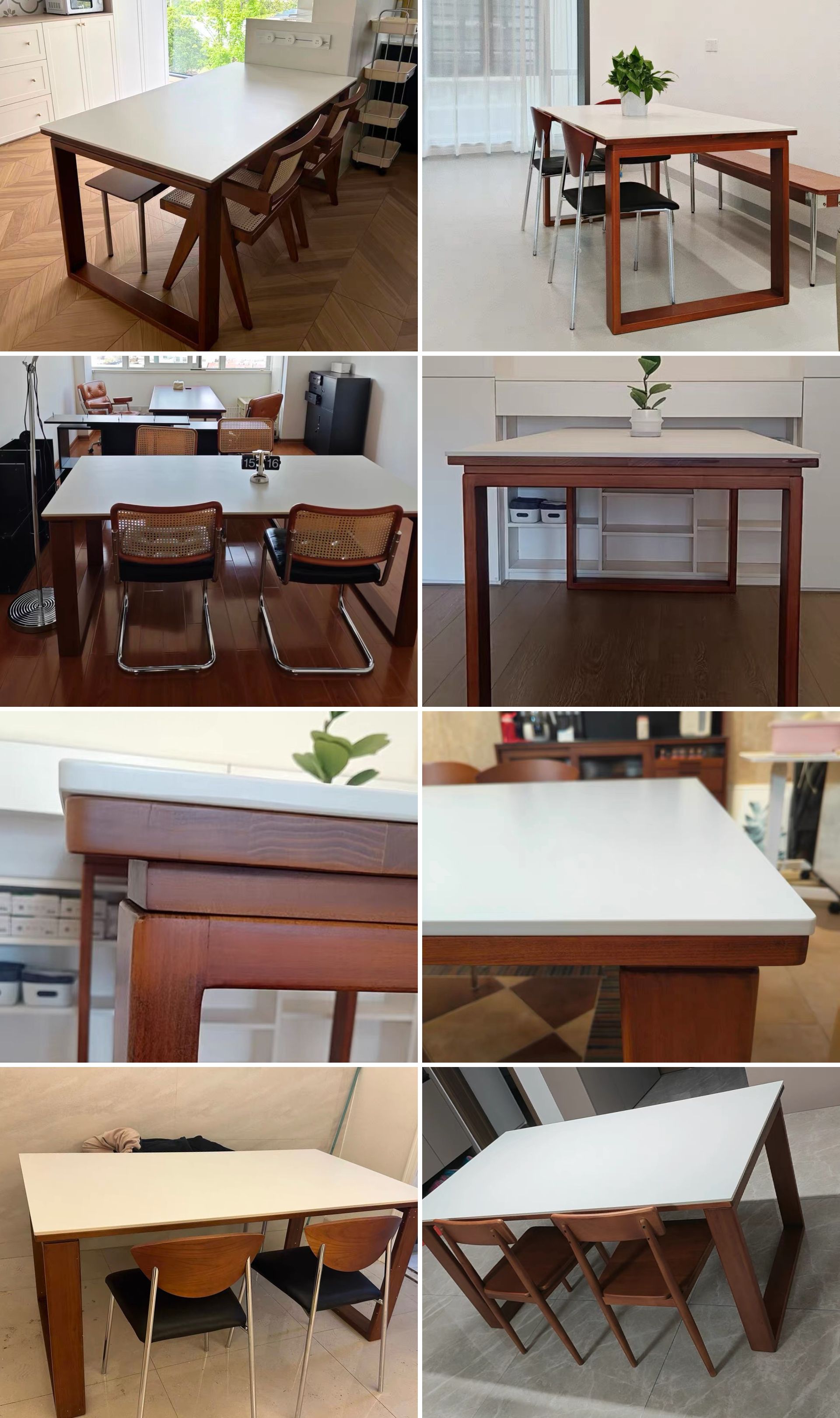 Cozylant Tanner Dining Table / Sintered Stone Table / Solid Wood ...