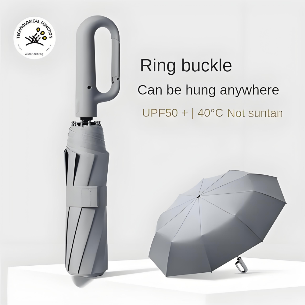 Portable Umbrellas 126CM Automatic Folding Umbrellas Buckle Handle ...