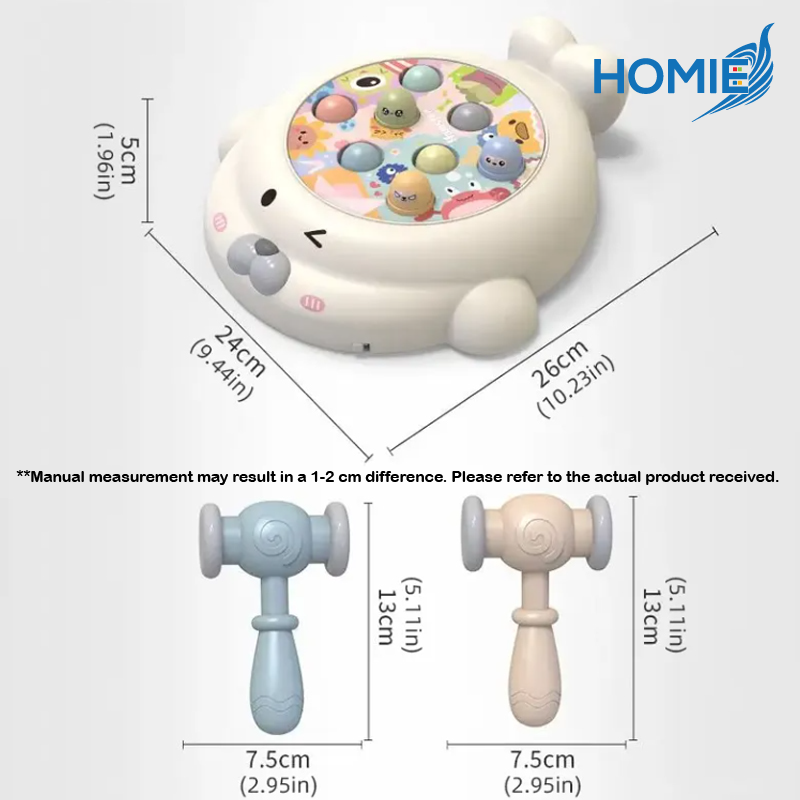 HOMIE Funny Knocking Hamster Music Light Game/Baby Whack-a-mole Kid ...