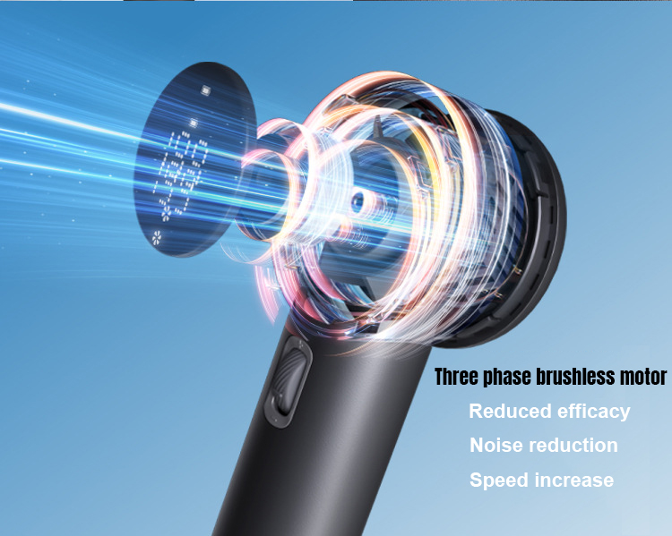 🇸🇬SG Portable Handheld Fan Strong Wind 199 Gear Wind Speed Rechargeable ...