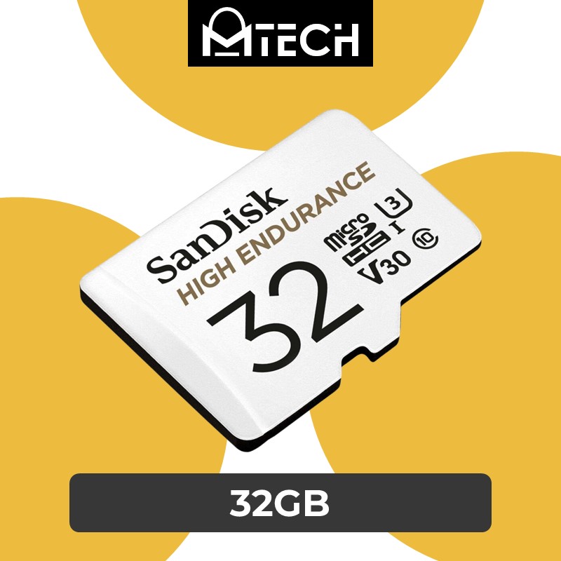 MTech SanDisk High Endurance microSD card Security Dash Car Camera ...