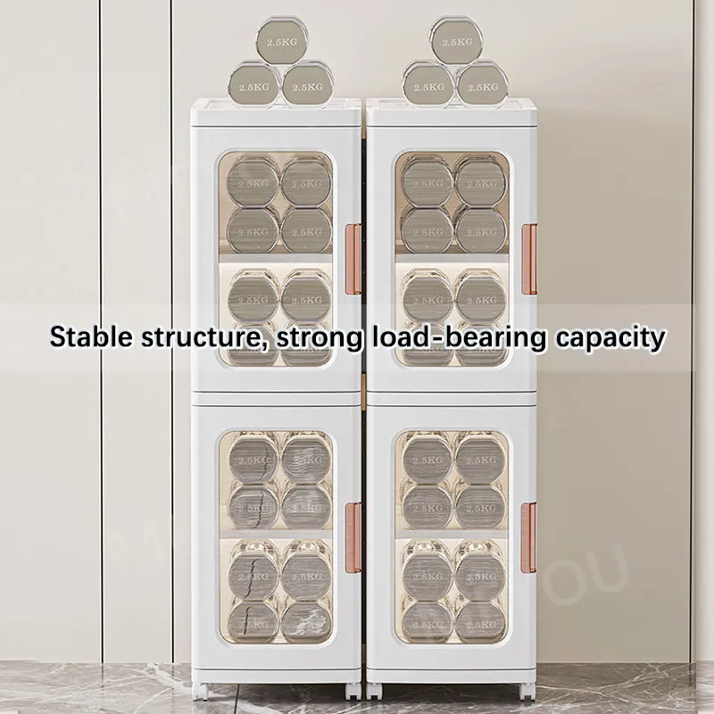 【READY STOCK】No installation folding storage cabinet living room bag ...