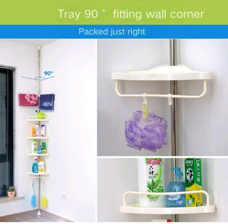 【Sg Stock】Bathroom Corner Rack Stainless Steel Multi-Layer Toilet ...