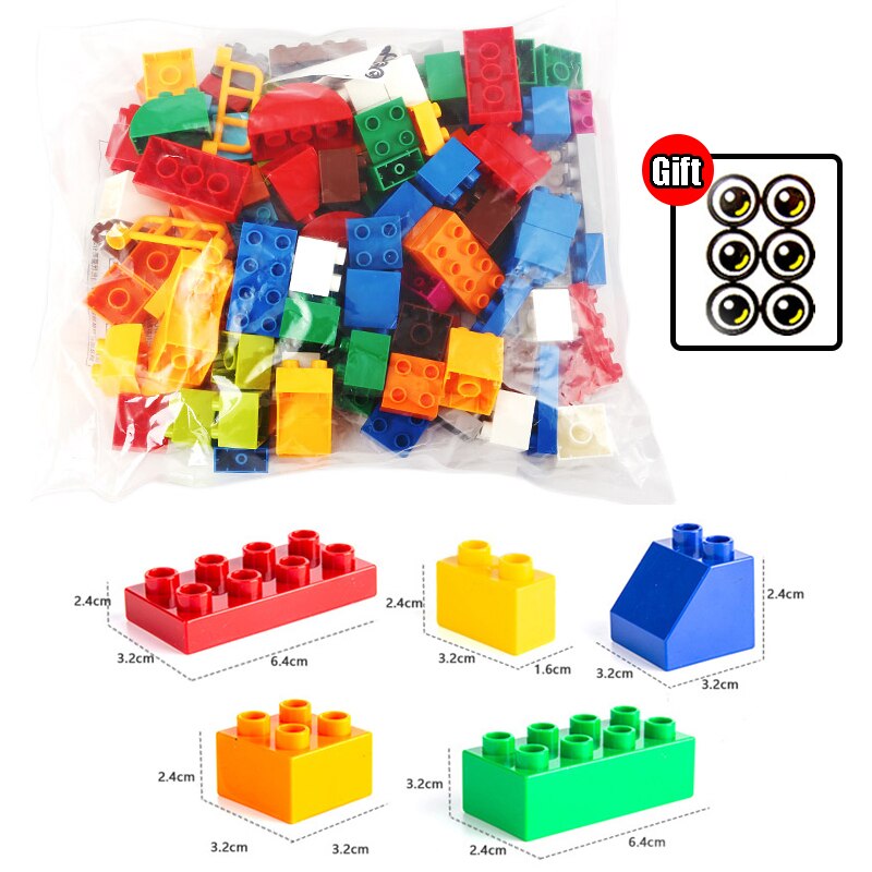Large Building Blocks for Kids Compatible with Duplo & All Major Brands ...