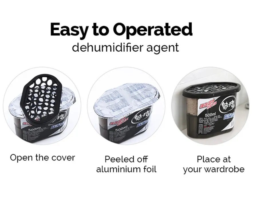 [SG Seller]500ML Large Dehumidifier/damp rid moisture absorbers/damprid ...