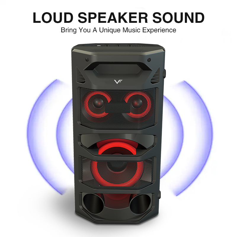 Vinnfier VF Tango Pro 3 WMB with 2 Wireless Mic Portable Karaoke Bluetooth Speaker KTV Speake ...